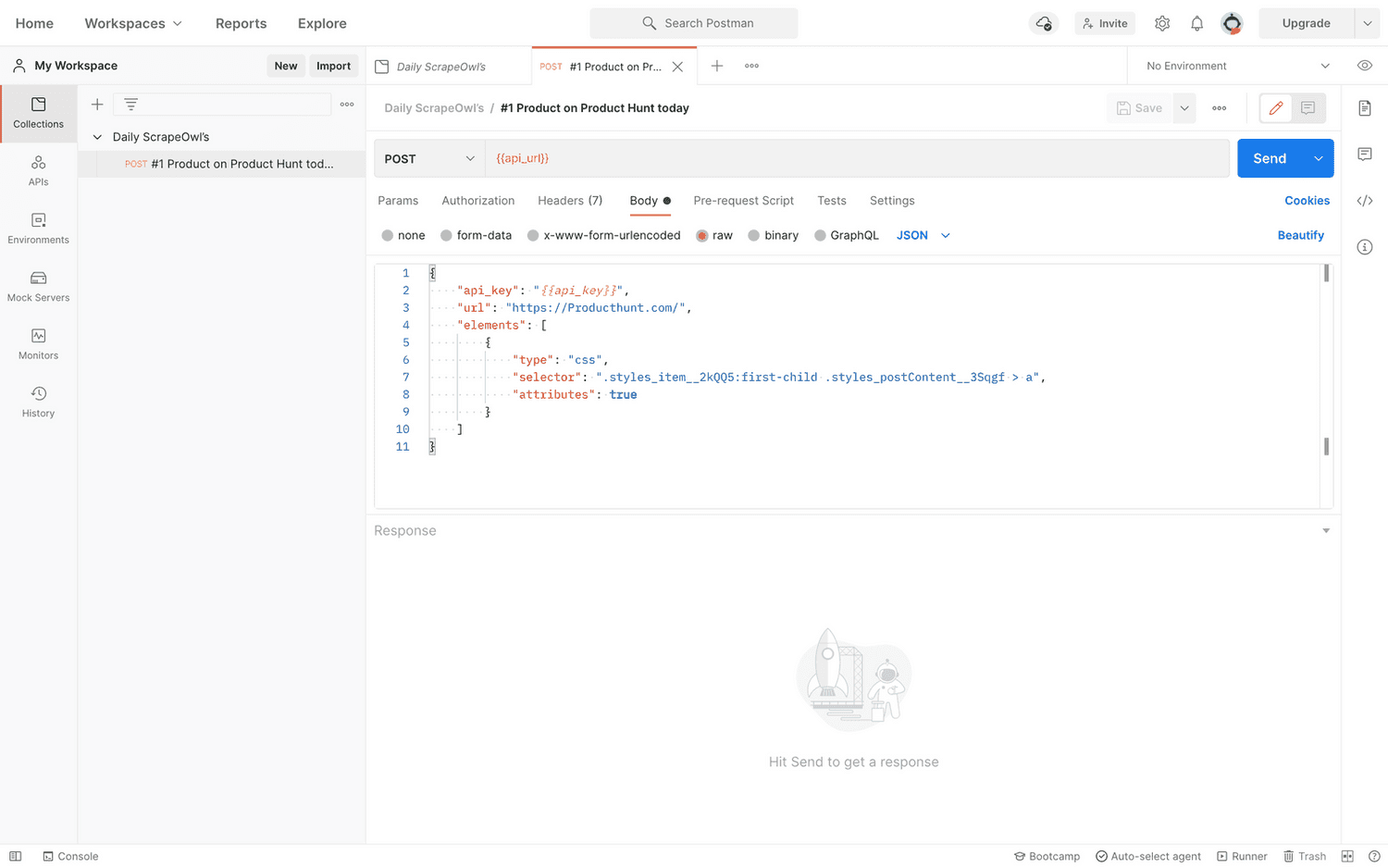 Scraping Data with Postman and ScrapeOwl
